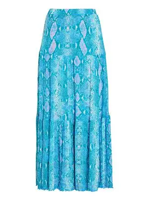 Diane Von Furstenberg Austria Reversible Printed Midi Skirt - Animal Print