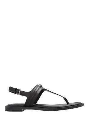 Michael Kors Logo Plaque Sandals - Black