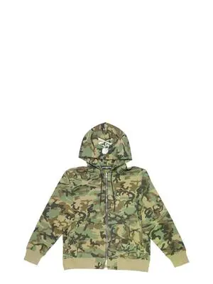 MASTERMIND WORLD Hooded Zip-up - Green