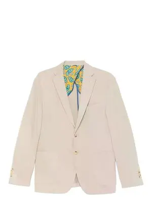 MANUEL RITZ Piqué Blazer - Neutrals