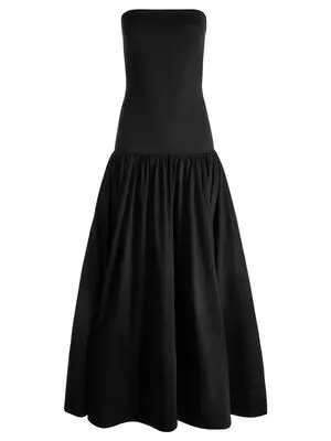 ALICE + OLIVIA Alice + Olivia Oriana Strapless Midi Dress