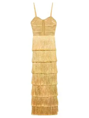 PatBO Pampas Gown - Gold