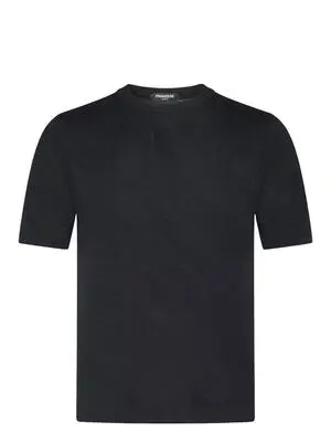 FRANZESE COLLECTION Fine-knit T-shirt - Black