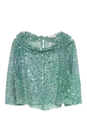 FELY CAMPO Fely Campo Sequined Top
