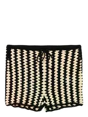 BY MALENE BIRGER Crochet Shorts - Black