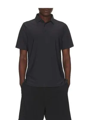 RHONE Regatta Pique Polo In . Also - Black