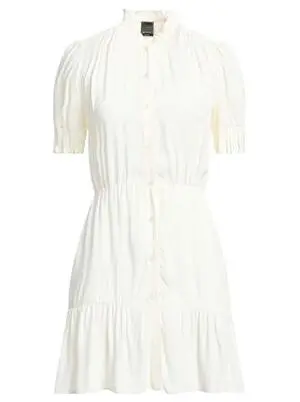 Pinko Viscose Mini Shirt Dress - White