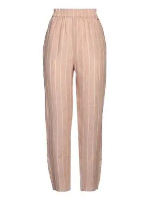 Armani Exchange Striped Straight Leg Pants - Beige