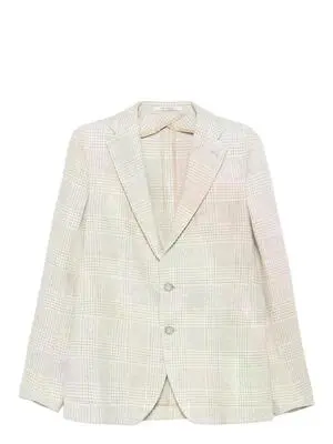 Tagliatore Checked Blazer - Neutrals