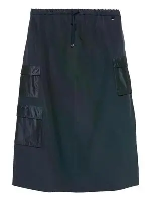 Herno Drawstring Midi Skirt - Blue