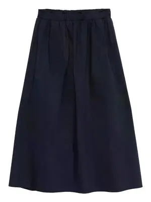 GRAN SASSO A-line Midi Skirt - Blue