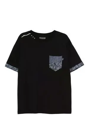 MUSIUM DIV. Embroidered T-shirt - Black