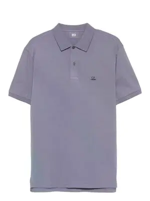 C.P. COMPANY Logo-patch Polo Shirt - Purple