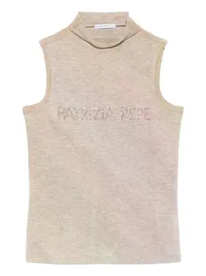 PATRIZIA PEPE Patrizia Pepe Crystal-logo Top