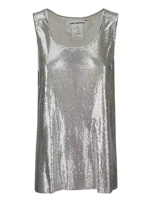 Junya Watanabe Sequined Tank Top - Silver