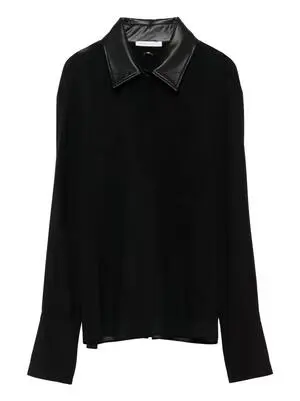 Patrizia Pepe Piercing-detail Shirt - Black