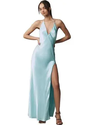 Bardot Yve Silky Slip Maxi Dress - Mint