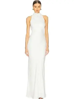 ROTATE BY BIRGER CHRISTENSEN Lace Maxi Dress - Egret