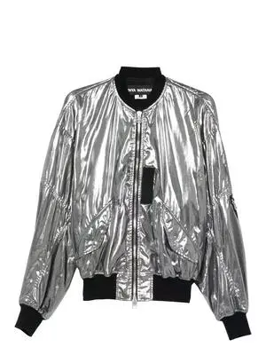 Junya Watanabe Lamé Bomber Jacket - Silver