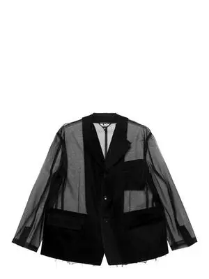 BLACK COMME DES GARÇONS Tulle Blazer - Black