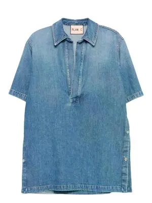 Plan C Denim Shirt - Blue
