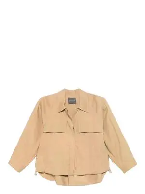 Lorena Antoniazzi Lightweight Shirt Jacket - Brown
