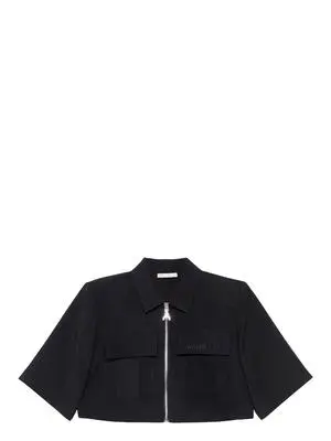 Patrizia Pepe Cropped Shirt - Blue