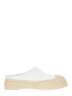 Marni Leather Slip-on Sneakers - White