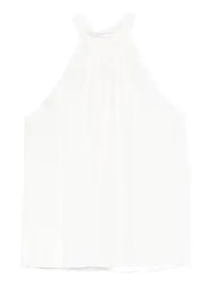 Patrizia Pepe Halterneck Top - White