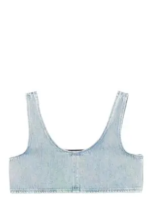 Patrizia Pepe Denim Top - Blue