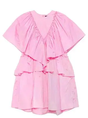 Simone Rocha Ruffle-detailed Mini Dress - Pink