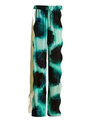 DEL CORE Printed Trousers - Green