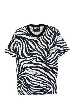 Versace Zebra-print T-shirt - Black