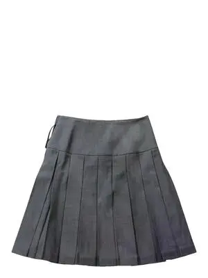 SHUSHU/TONG Wool-blend Knee-length Skirt - Grey