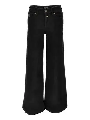 Versace Wide-leg Jeans - Black