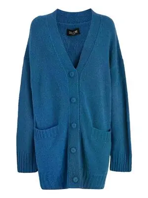 DEL CORE V-neck Cardigan - Blue