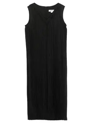 Comme Des Garçons Pleated Midi Dress - Black