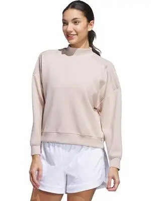 Adidas Beyond The Course Mock Sweatshirt - Wonder Taupe