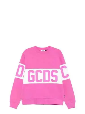 Gcds Logo-print Sweatshirt - Pink