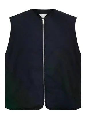 JIL SANDER Zip-up Gilet - Blue