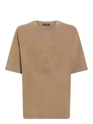 Dolce & Gabbana Logo Cotton T-shirt - Brown