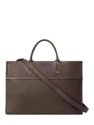 Shinola Leather Laptop Bag - Brown