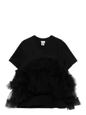 Noir Kei Ninomiya Ruffled T-shirt - Black