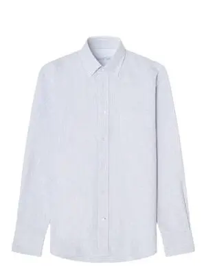 Robert Talbott Harrison Button Down Oxford Shirt - Blue Stripe