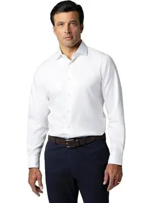 Robert Talbott Reynolds Double Twill Contemporary Fit Shirt - White