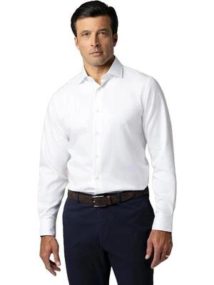 Robert Talbott Reynolds Double Twill Contemporary Fit Shirt White