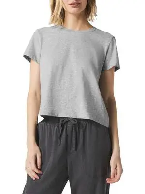 Splendid Splendid Lousia Short Sleeve T-Shirt Heather Grey