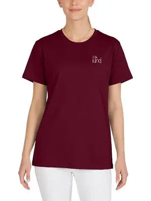 DALIX Relaxed Jersey Tee Maroon