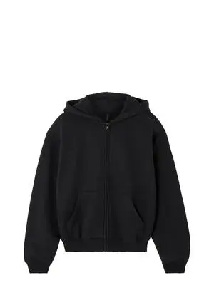 SKIMS Classic Zip Up Hoodie - Black