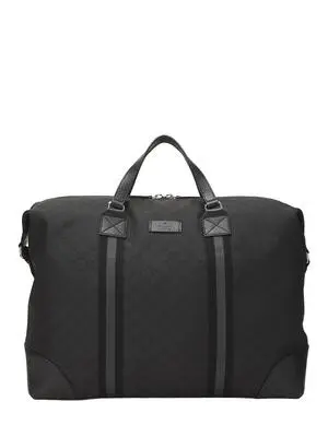 Gucci Gg Nylon Weekender - Black